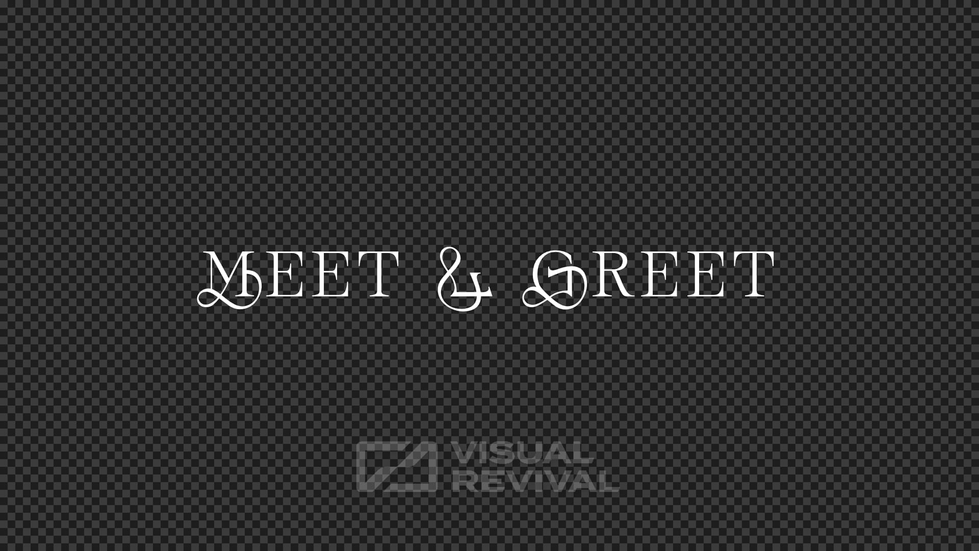The Risen Cross Title Overlay - Meet And Greet | Visual Revival